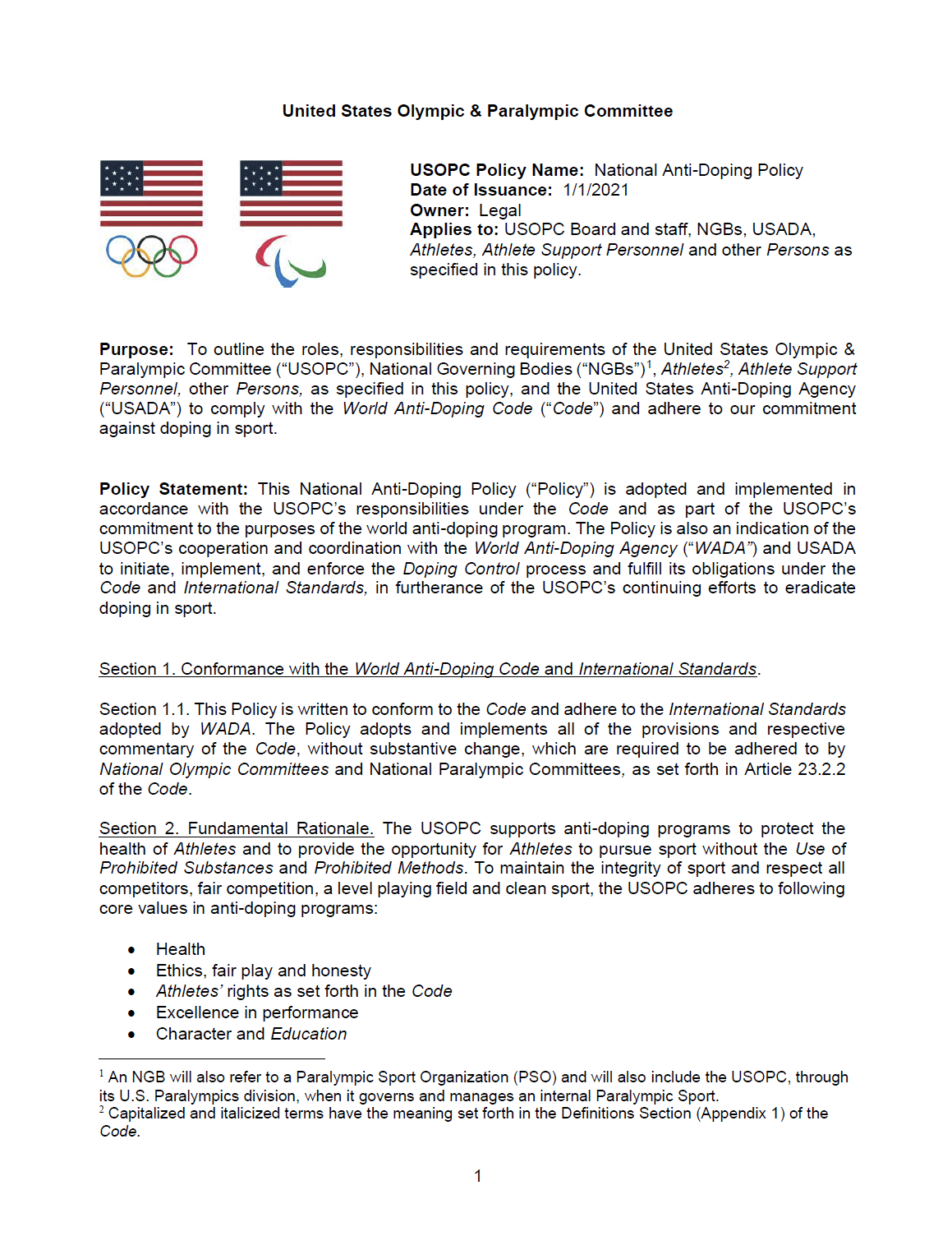 Testing | U.S. Anti-Doping Agency (USADA)